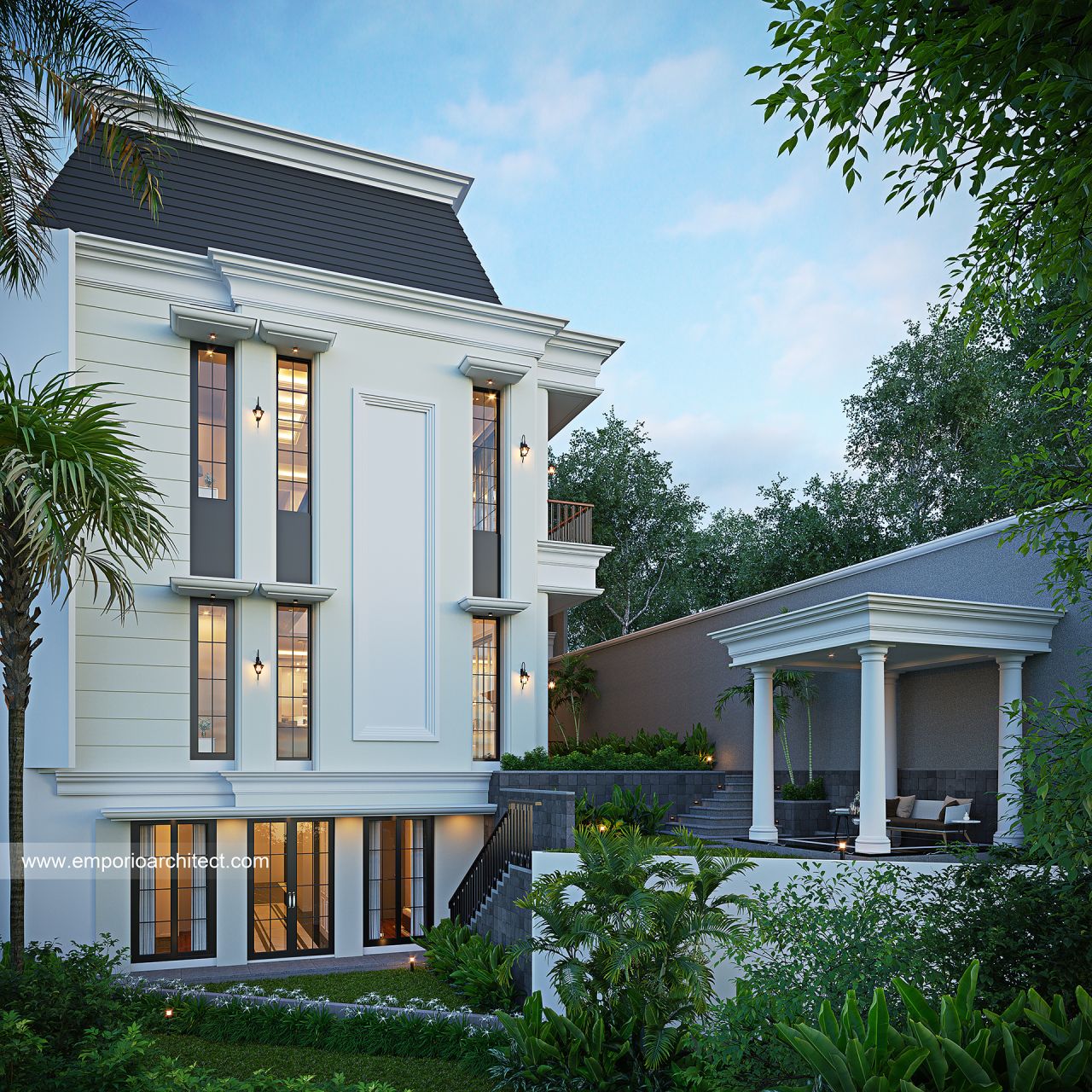 Mr. ASR 1761 Mediterranean Classic House 3 Floors Design - Makassar ...