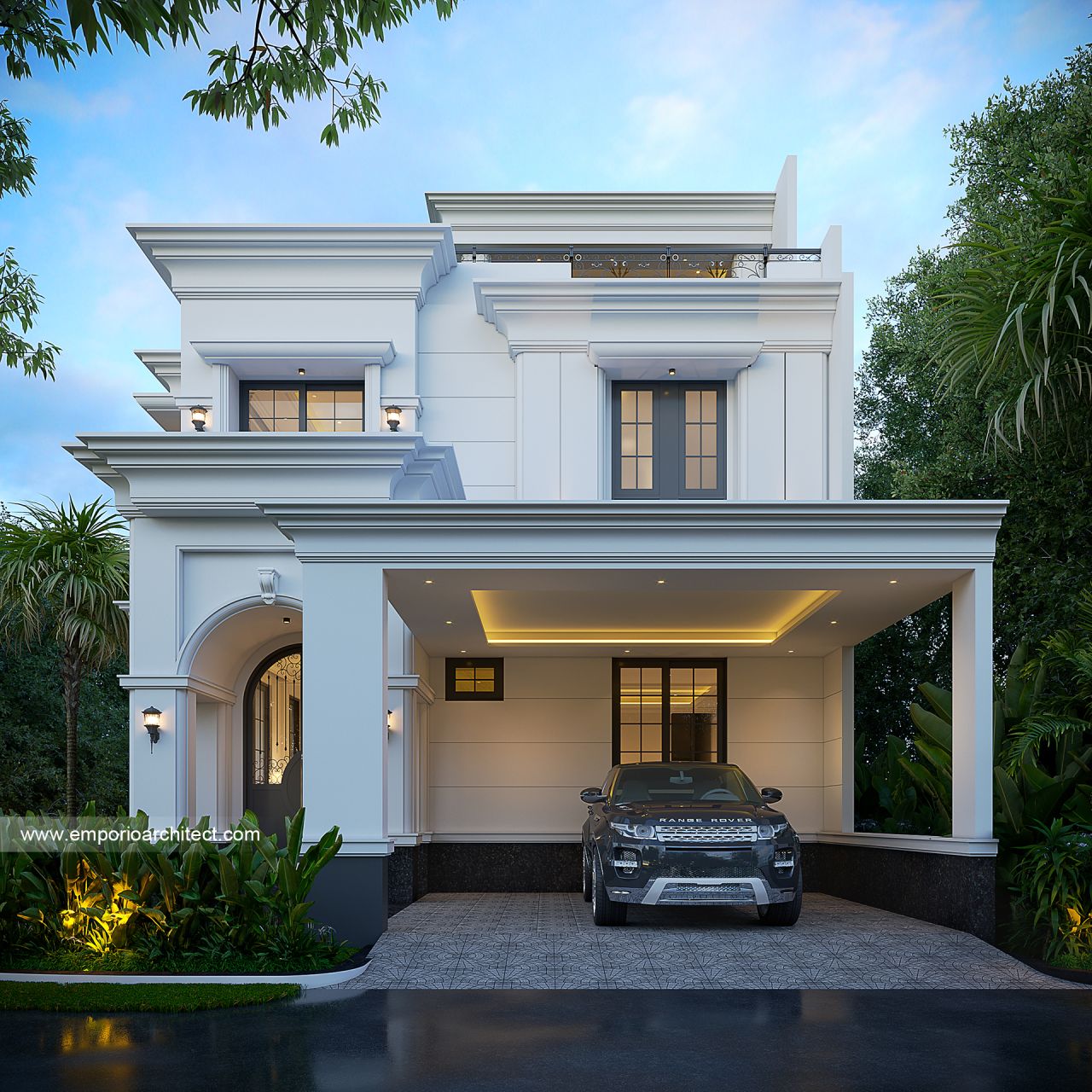 Mr. LCK 2036 Classic House 3 Floors Design - Cibubur, Jakarta Timur ...