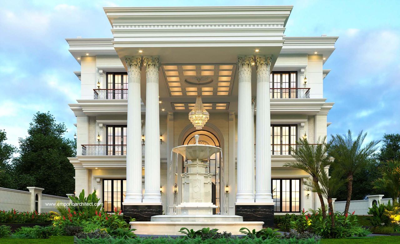 Mr. KRD 2001 Classic House 3 Floors Design - India 44274 - Facade Design