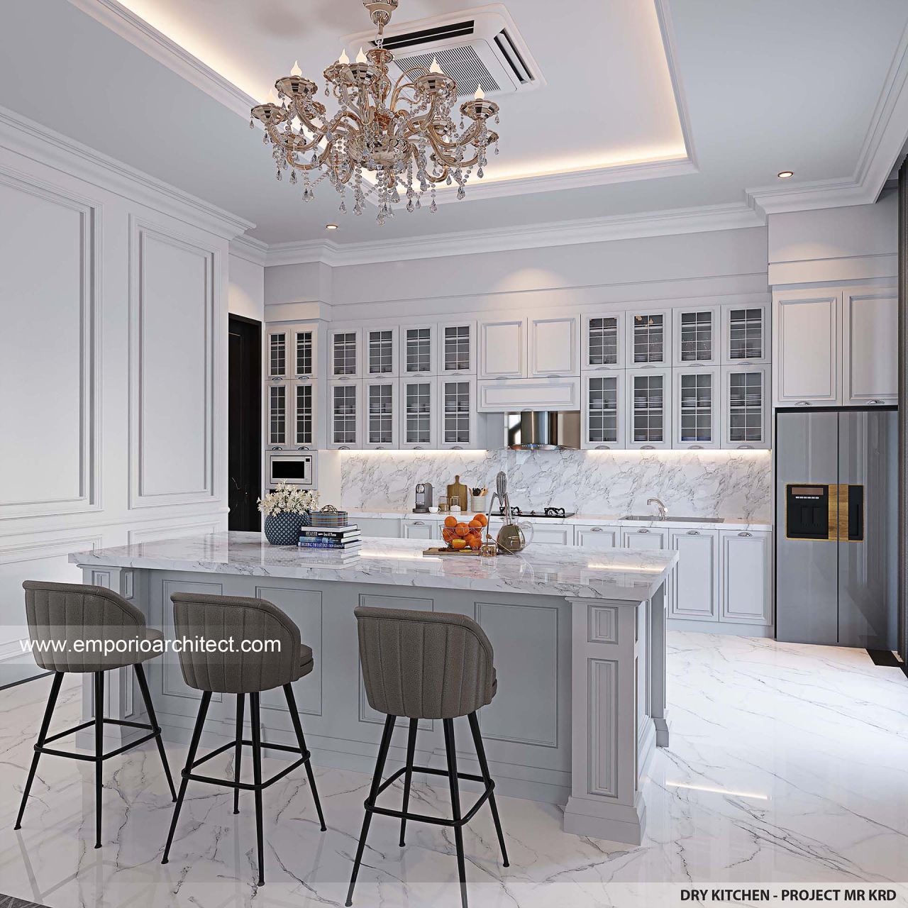 Mr. KRD 2001 Classic House 3 Floors Design - India 44286 - Kitchen Design