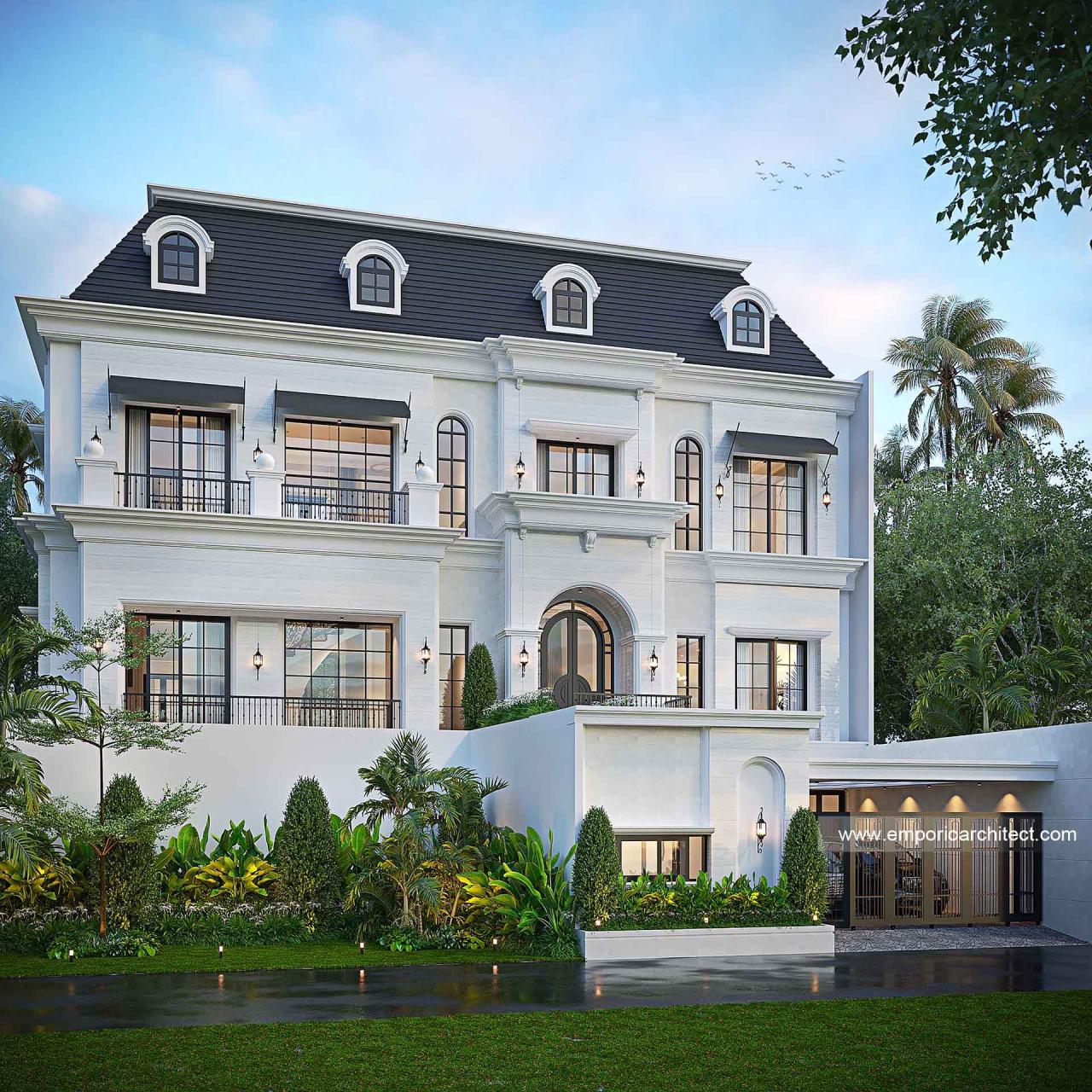 Mr. ICW 1613 Classic House 3 Floors Design - Bintaro, Jakarta Selatan ...
