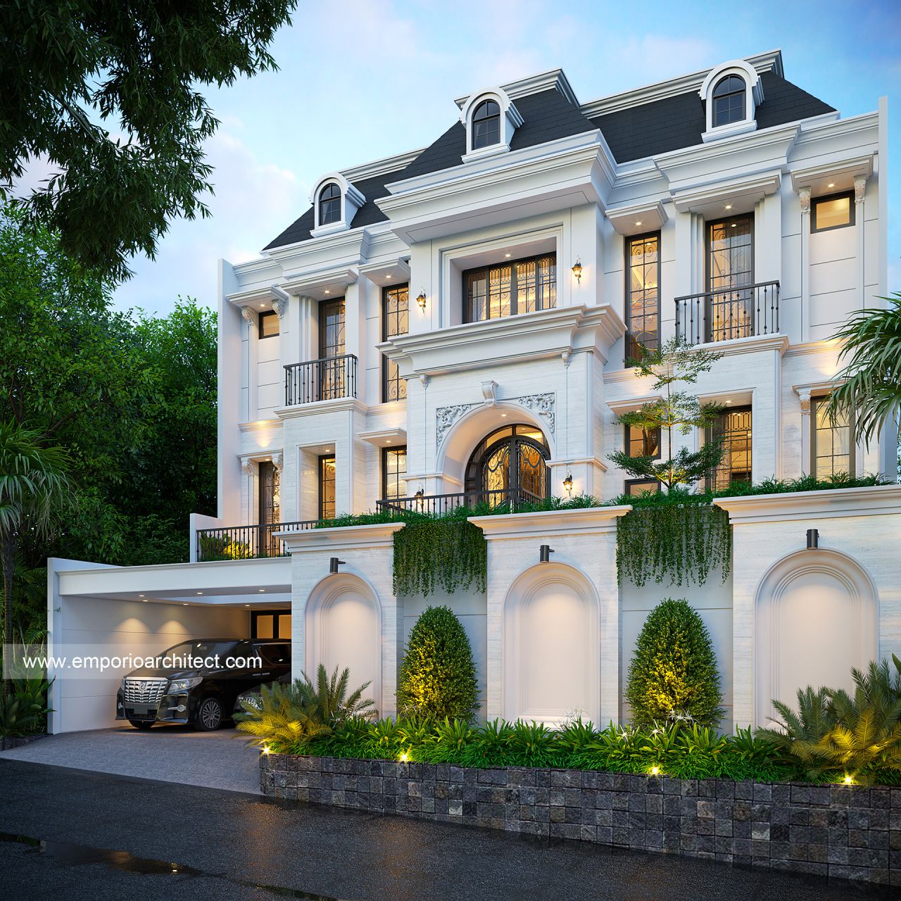 Mr. RDT 1798 Mediterranean House 3 Floors Design - Tebet, Jakarta ...