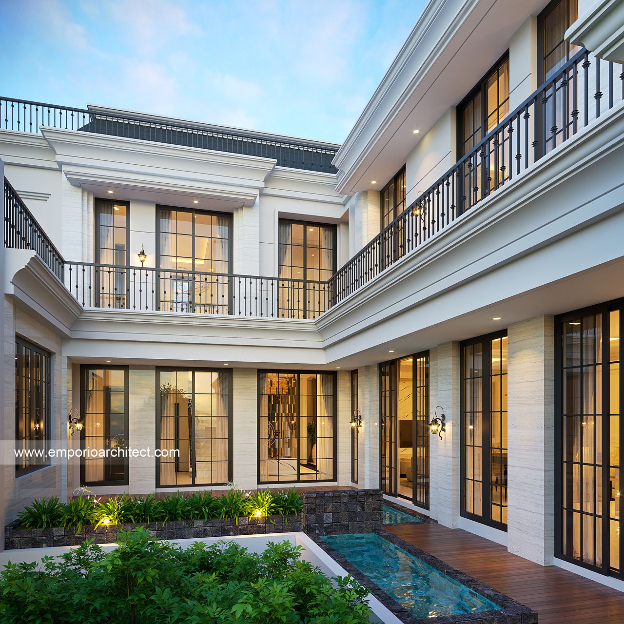 Mr. RDT 1798 Mediterranean House 3 Floors Design - Tebet, Jakarta ...