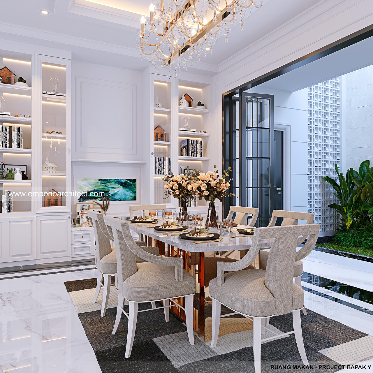 Mr. YSF 1564 Classic House 3 Floors Design - Jakarta Selatan 31653 - Dining Room Design