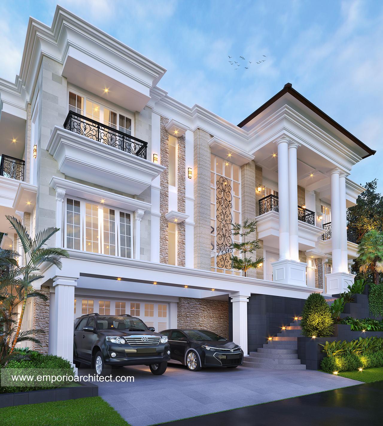 Mrs. SLV Classic House 3 Floors Design - BSD, Tangerang Selatan, Banten ...