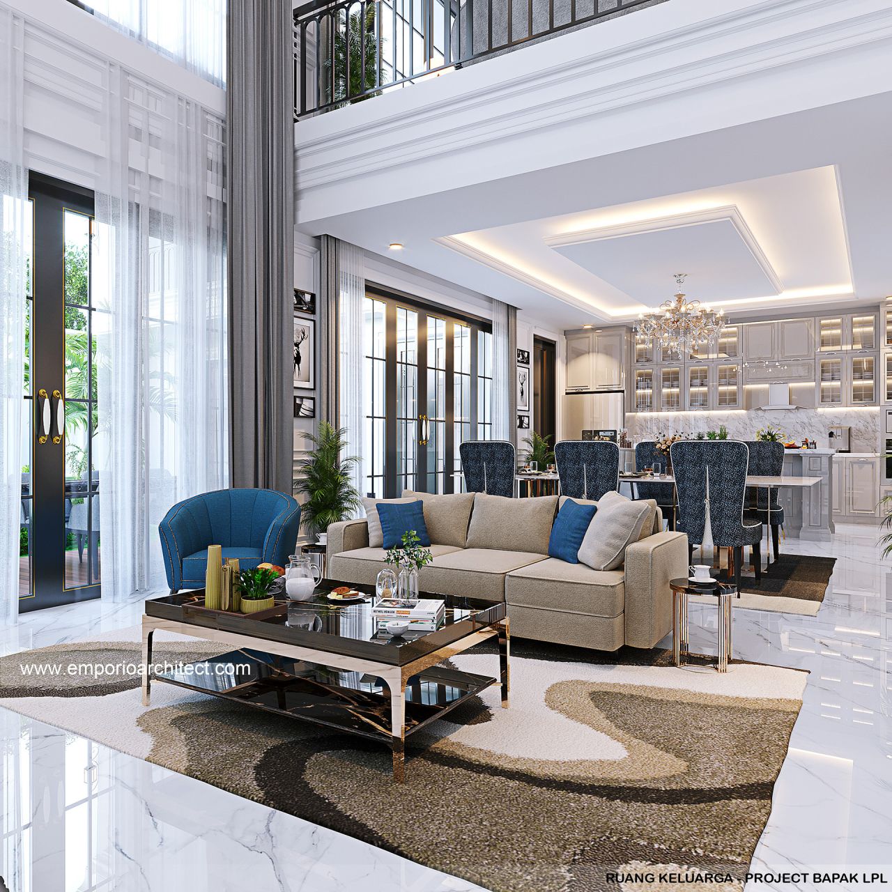 Mr. LPL 1743 Classic House 3 Floors Design - Surabaya 37878 - Interior ...