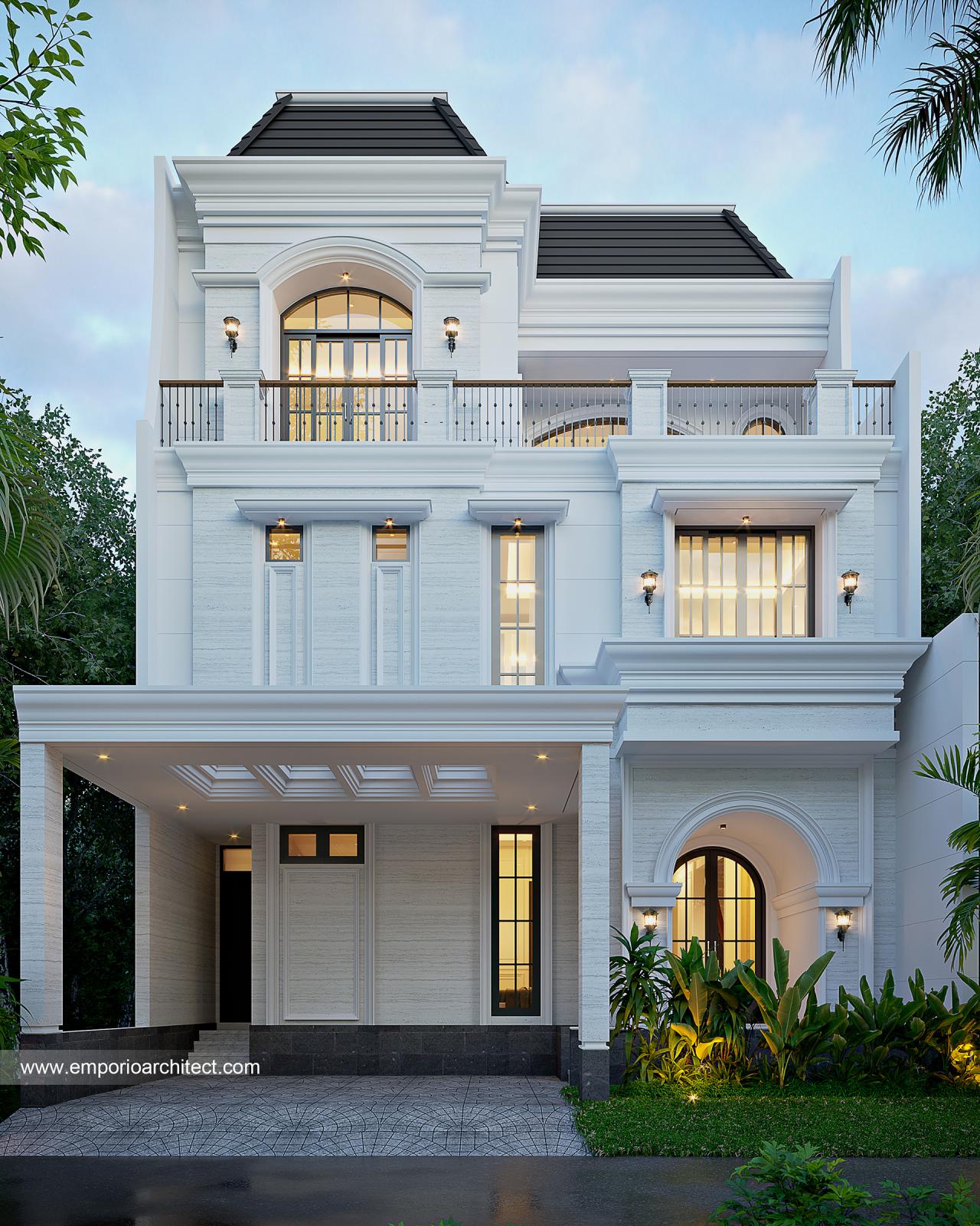 Desain Rumah Grand Marina Klasik 3 Lantai Bapak AD Type 10x20 1489 di ...