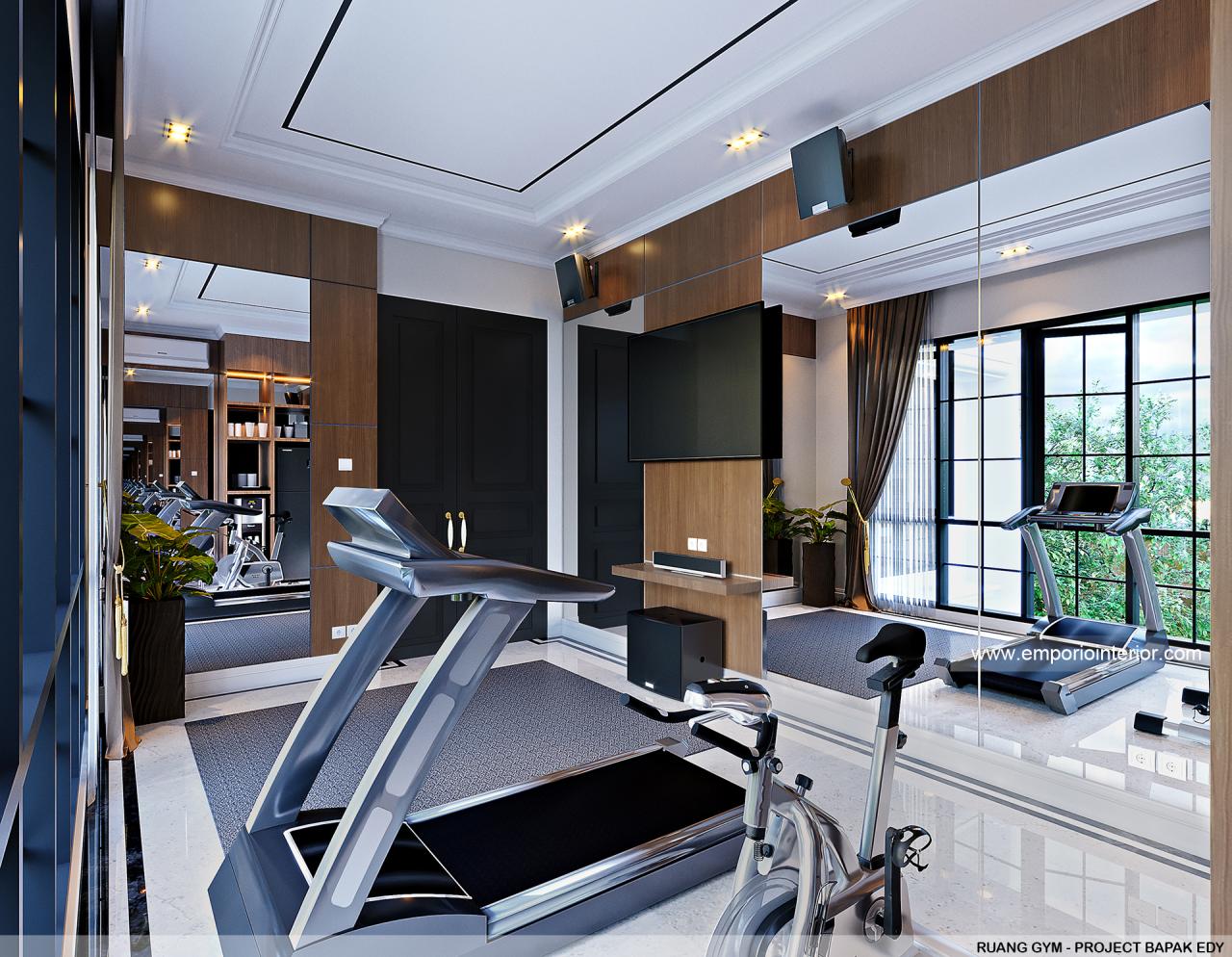 Mr. ED Classic House 3 Floors Design - Surabaya 24853 - Gym Room Design