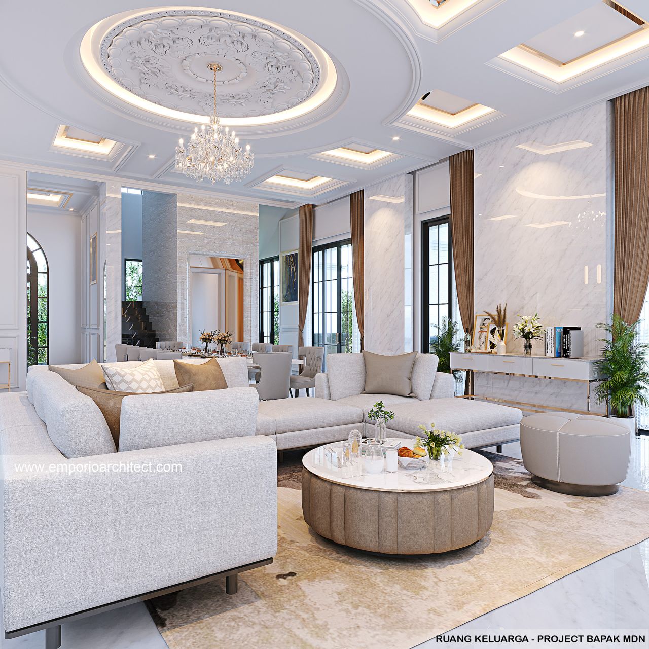 Mr. MDN 1858 Classic House 3 Floors Design - Tangerang 40620 - Interior Design