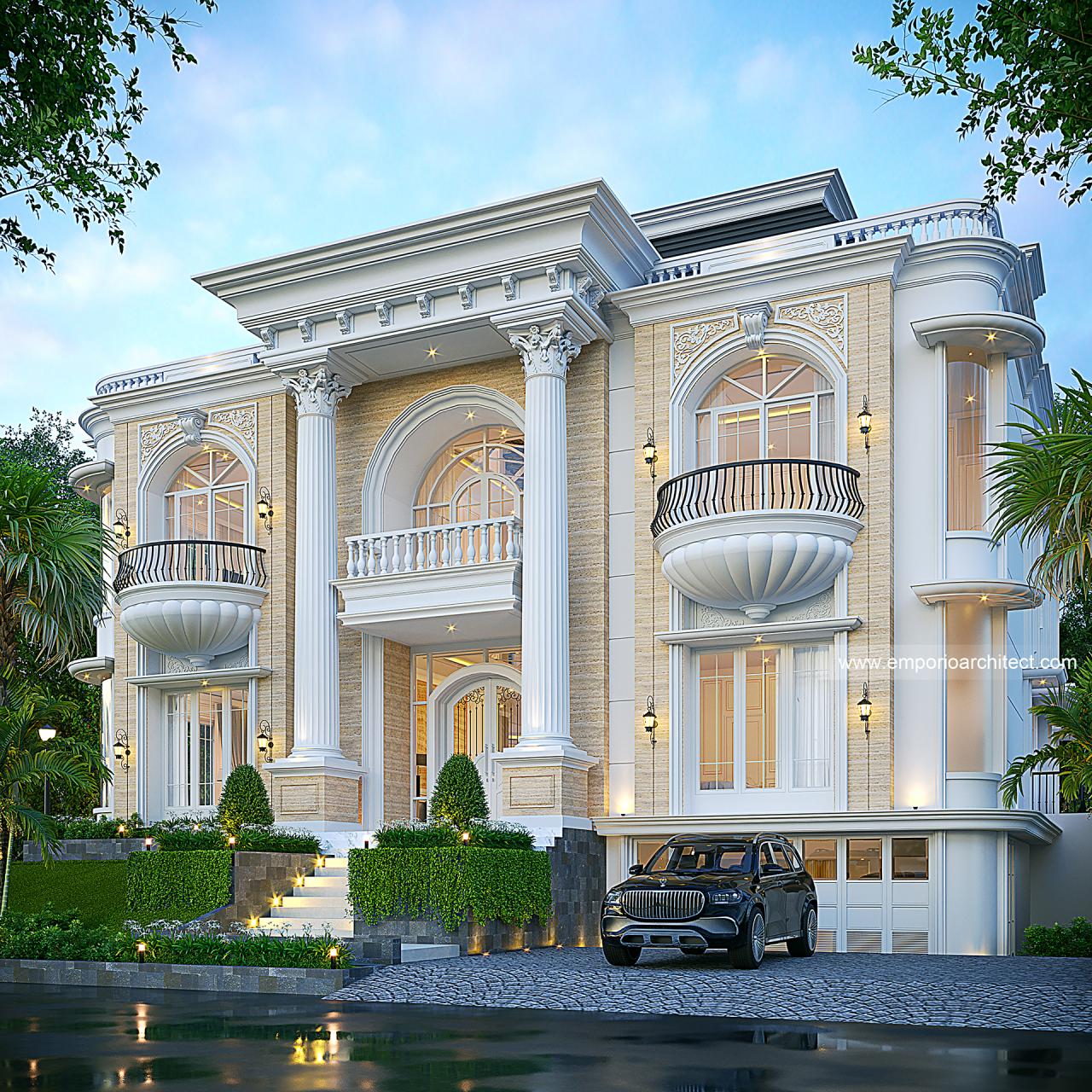 Mr. DN 1557 Classic House 3 Floors Design - Bogor