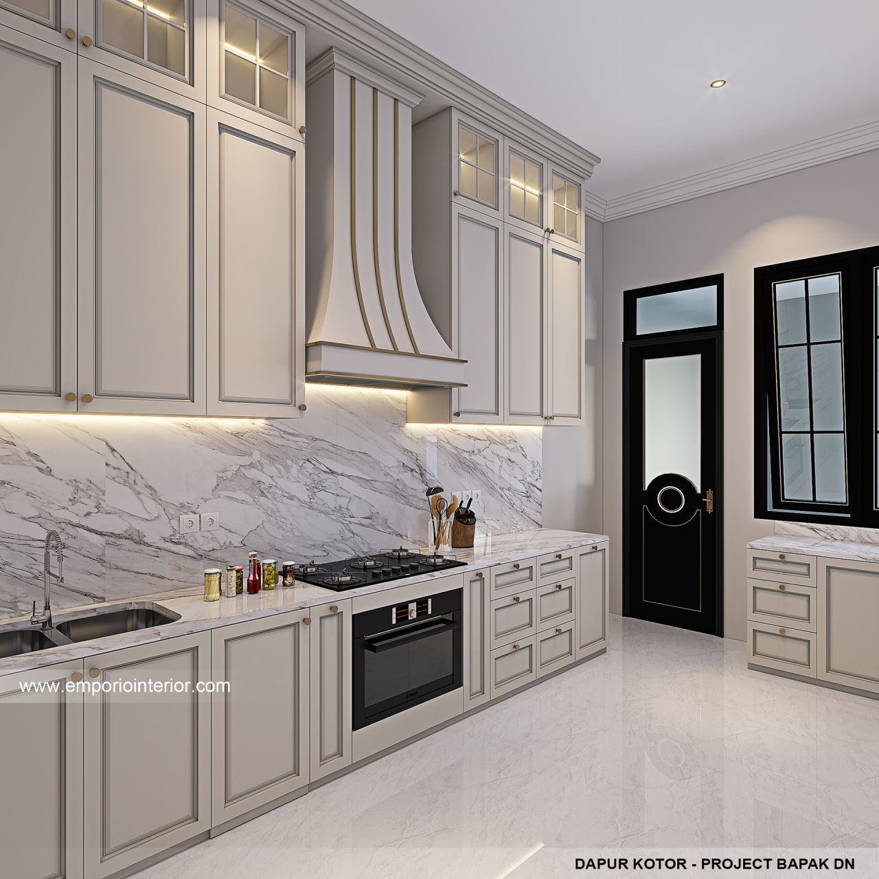 Mr. DN 1557 Classic House 3 Floors Design - Bogor 44534 - Kitchen Design