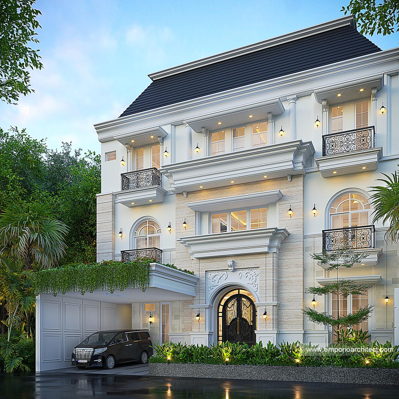 Mr. USN 1638 Classic House 3 Floors Design - Makassar 34507 - Classic ...