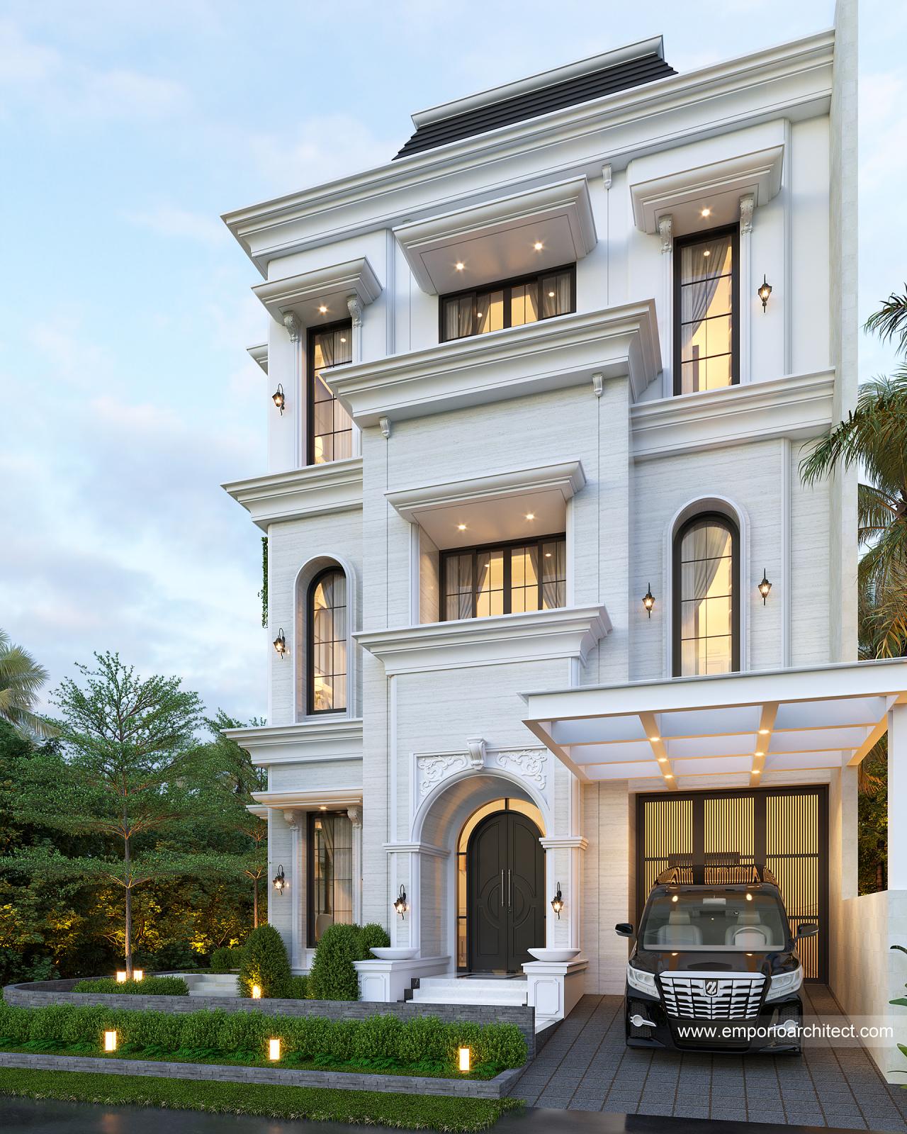 #homeexteriordesign - Mr. ALX 1384 Classic House 3 Floors Design - PIK ...