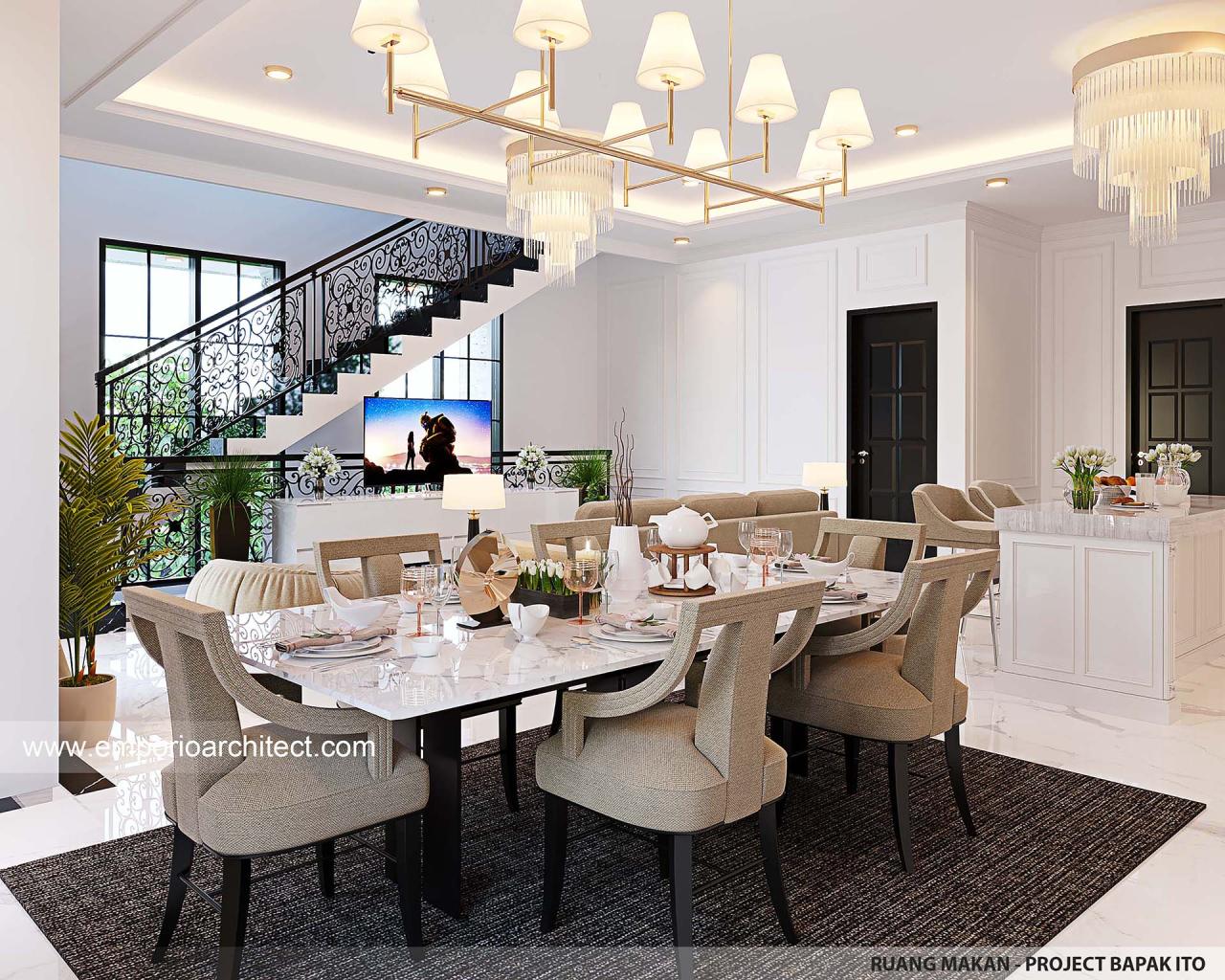 Mr. IIT 1329 Classic House 3 Floors Design - Jakarta 24482 - Dining ...