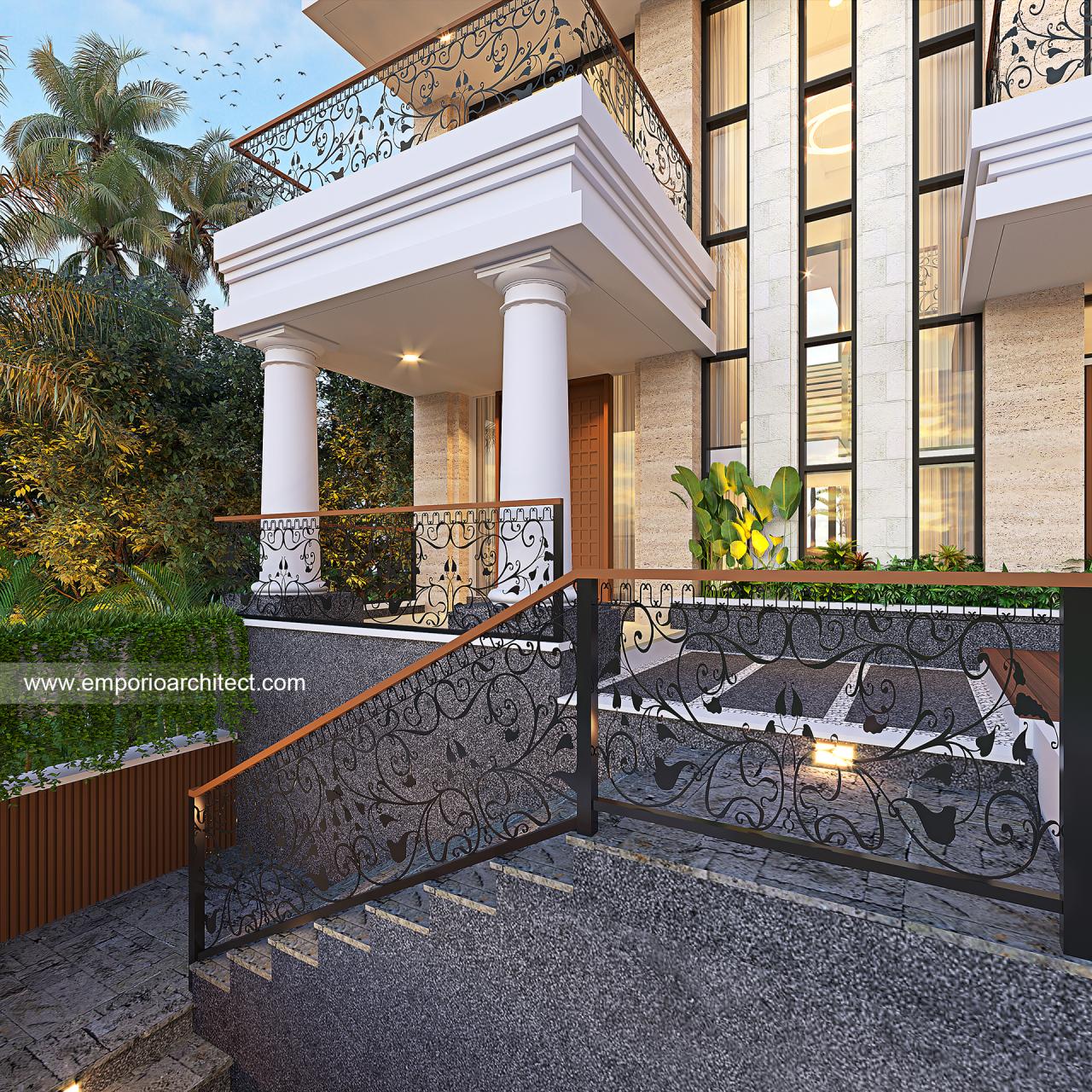 Mr. JMM Classic House 3 Floors Design - Surabaya 24703 - Railing Design