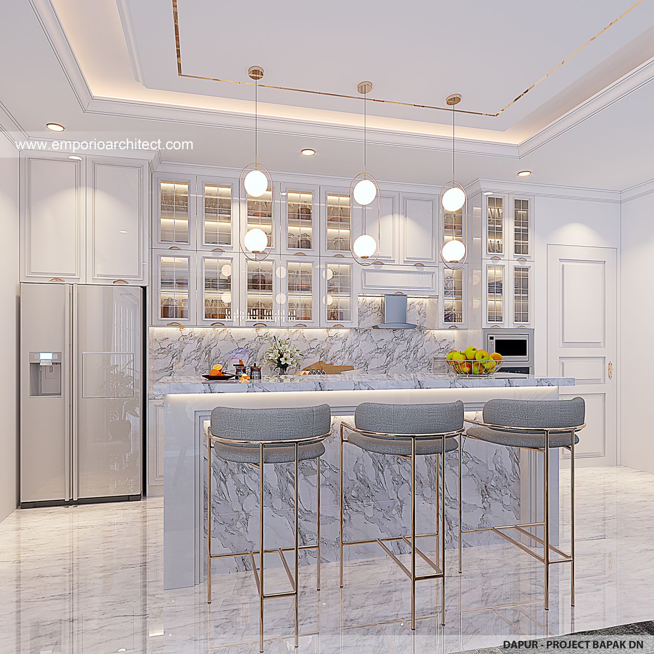 Mr. DN 1838 Mediterranean House 3 Floors Design - Balikpapan 40083 ...