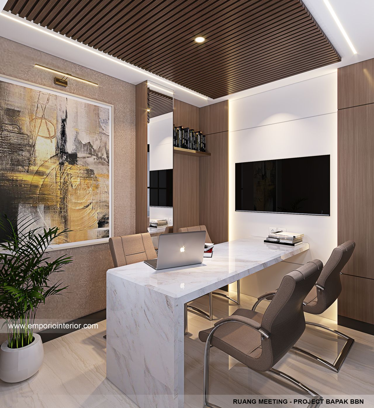 Desain Ruang Meeting Rumah Klasik 3 Lantai Bapak BBN di Jakarta 45771 ...