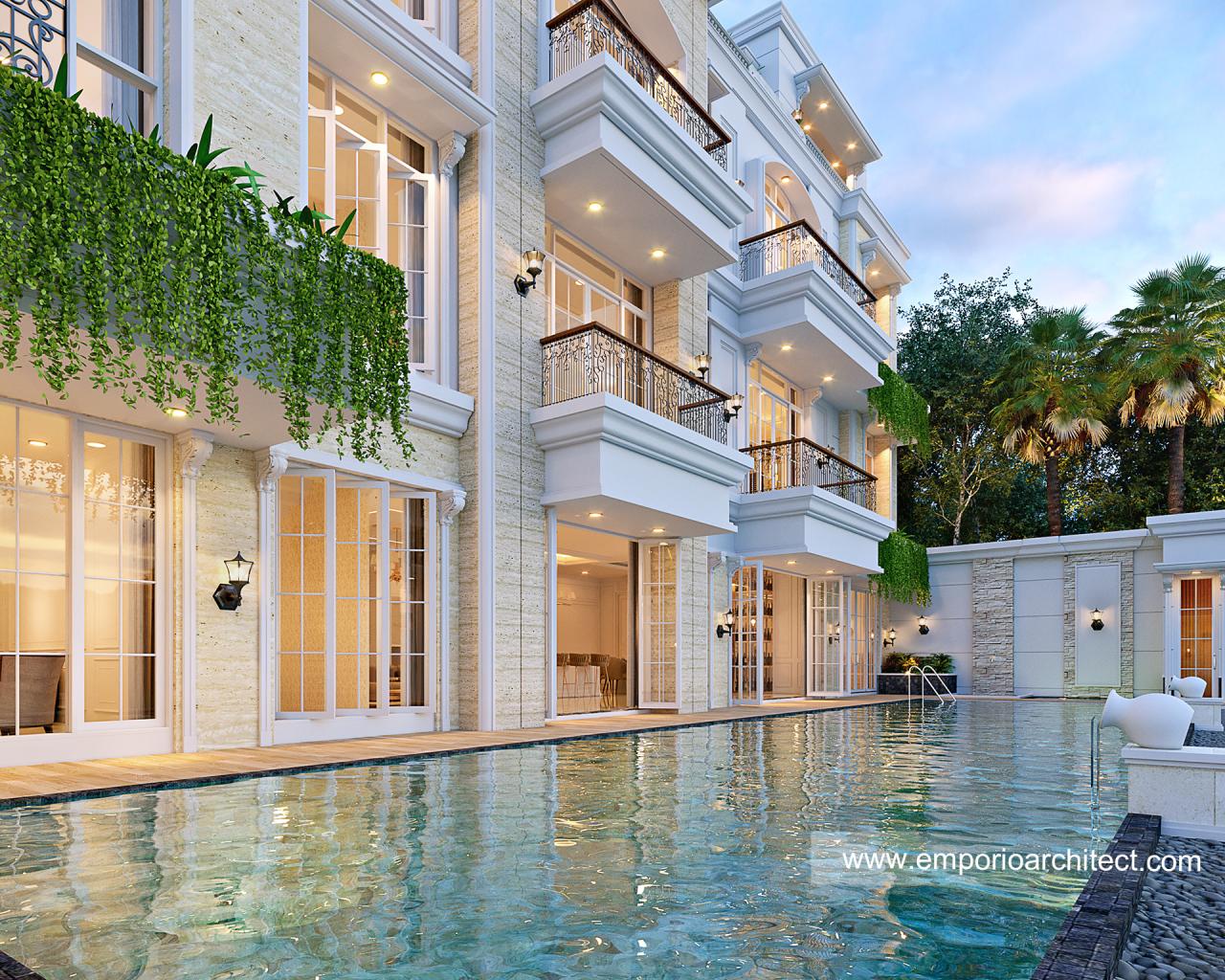 Mr. WJY Classic House 4 Floors Design - Kelapa Gading, Jakarta Utara ...