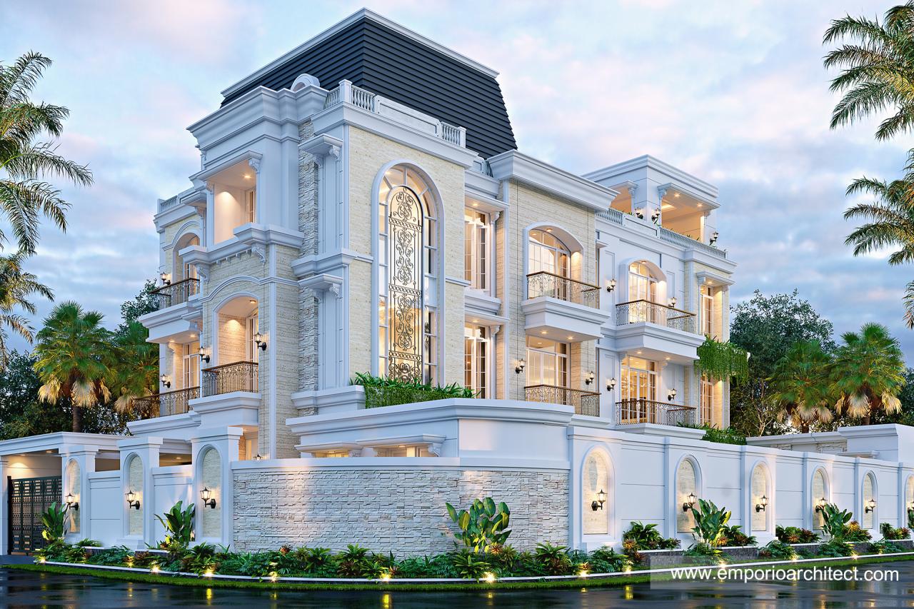 Mr. WJY Classic House 4 Floors Design - Kelapa Gading, Jakarta Utara ...