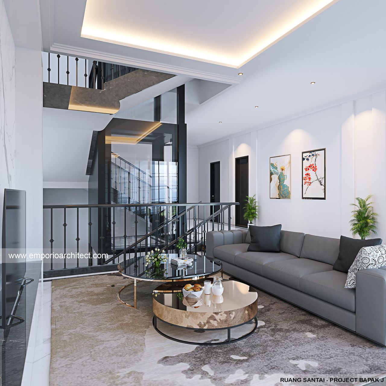 Mr. J 1822 Mediterranean House 5 Floors Design - Sunter, Jakarta Utara ...