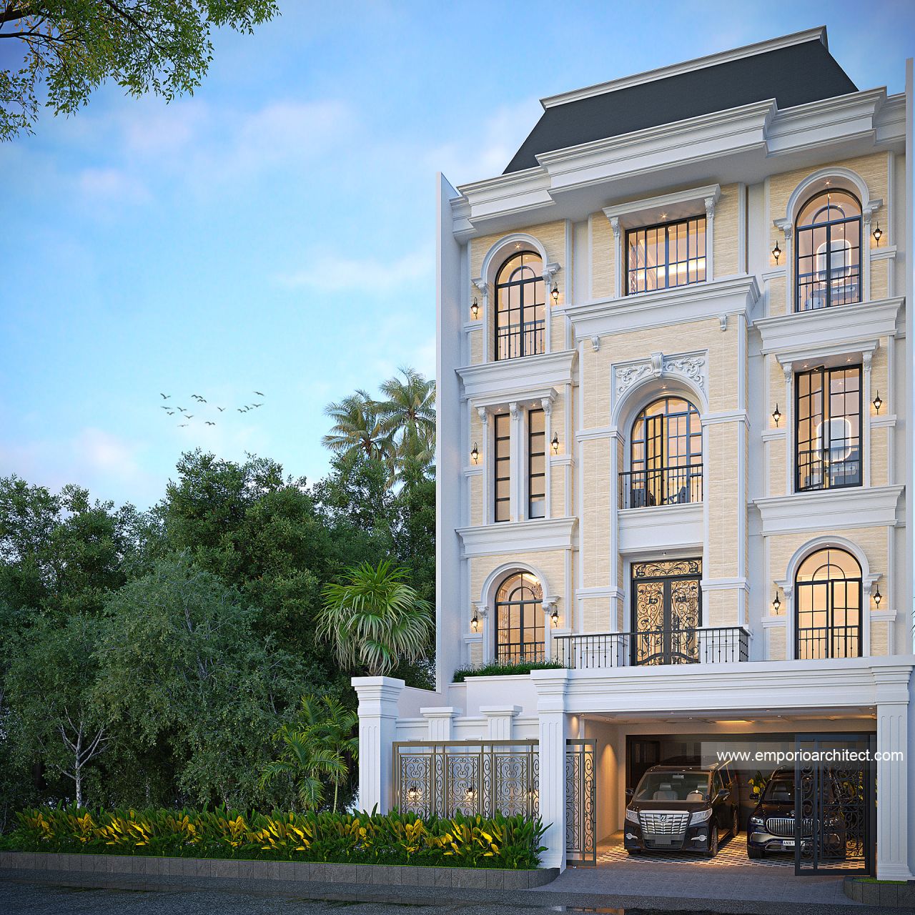 Mr. J 1822 Mediterranean House 5 Floors Design - Sunter, Jakarta Utara