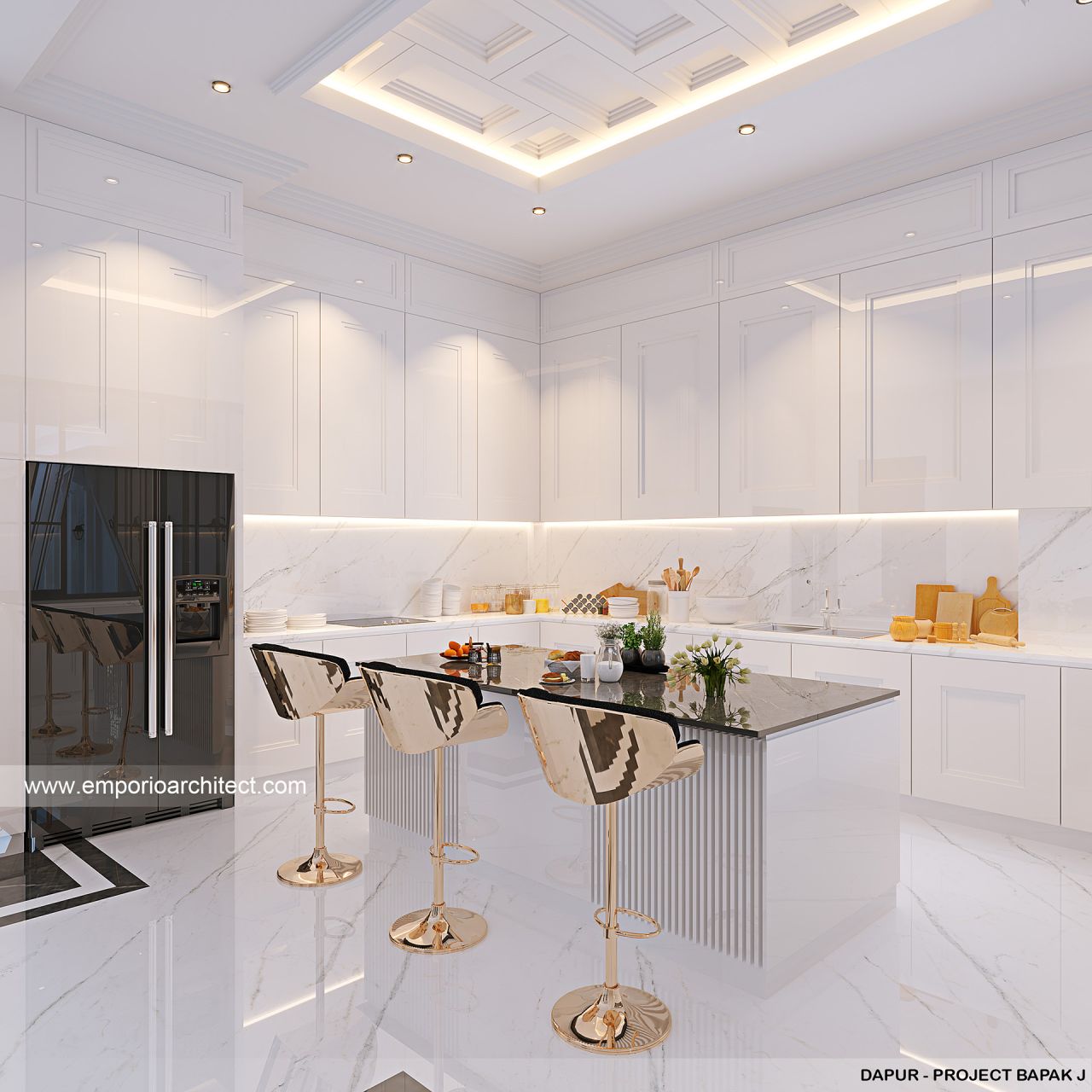 Mr. J 1822 Mediterranean House 5 Floors Design - Sunter, Jakarta Utara ...