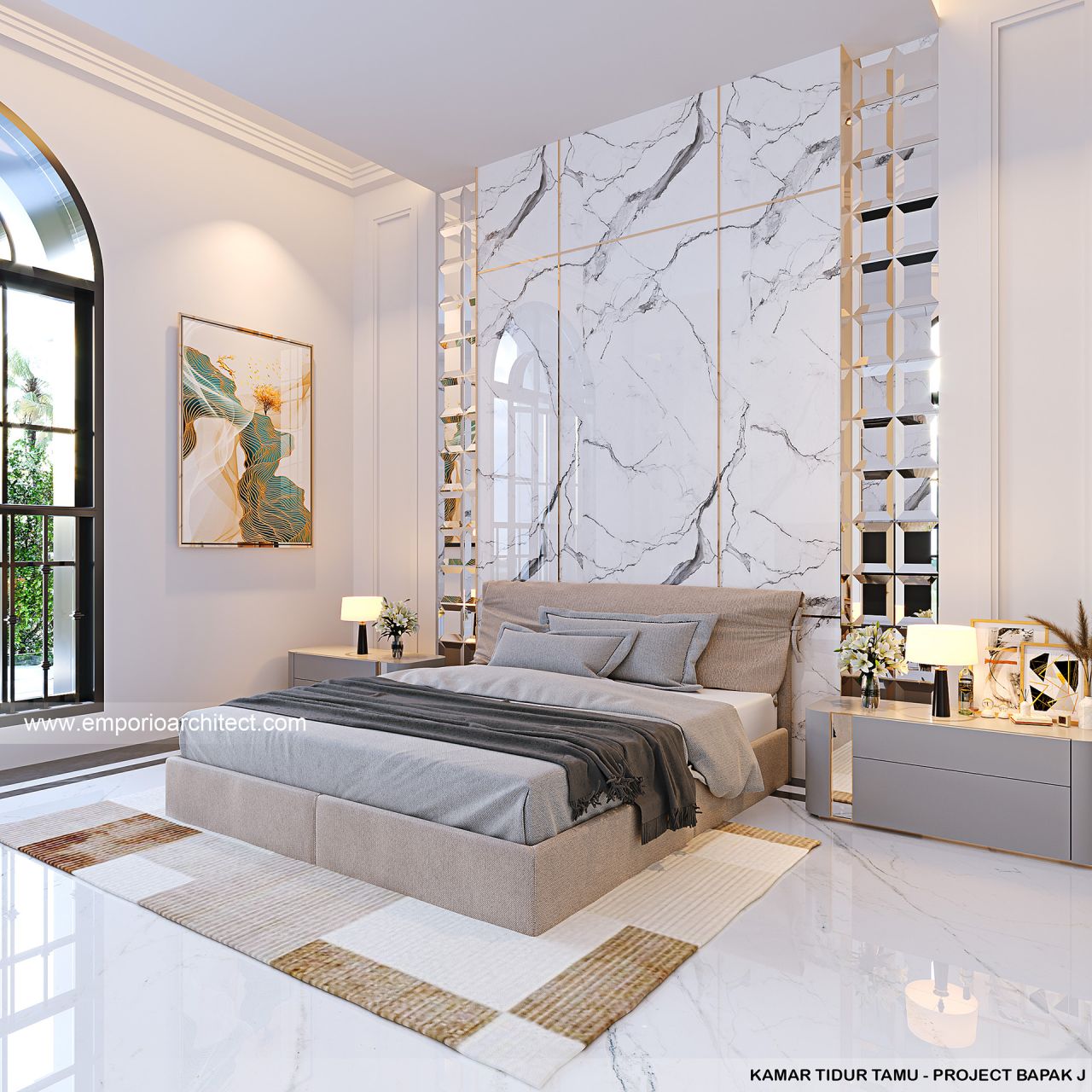 Mr. J 1822 Mediterranean House 5 Floors Design - Sunter, Jakarta Utara ...