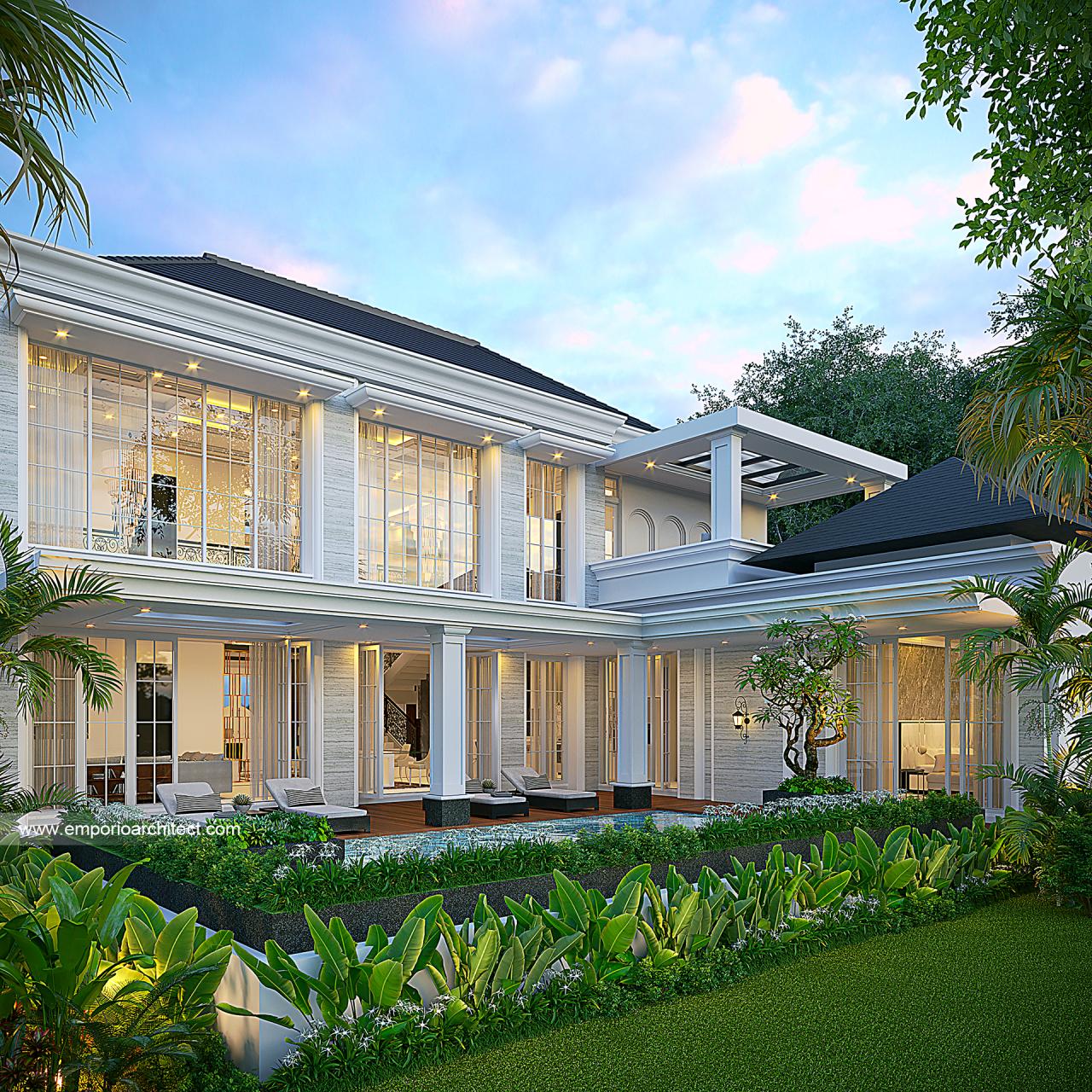 Desain Tampak Belakang Rumah Klasik Mediteran 2 Lantai Bapak RSD di ...