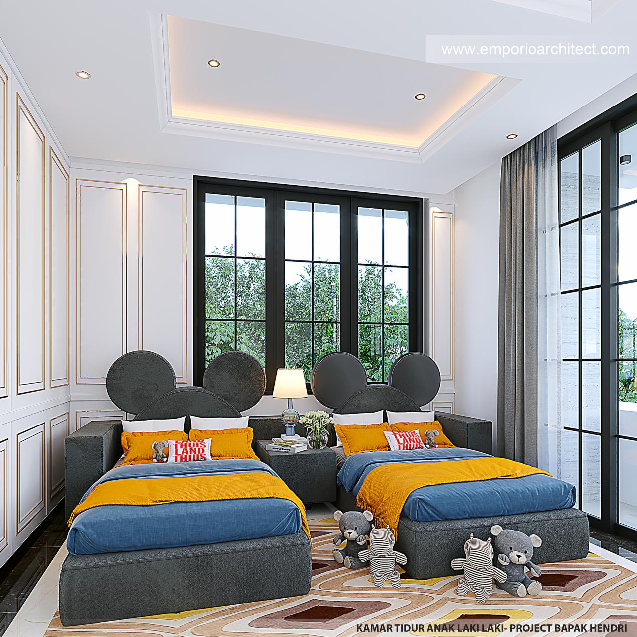 Desain Kamar Tidur Anak Laki-laki Rumah Klasik Modern 2 Lantai Bapak ...