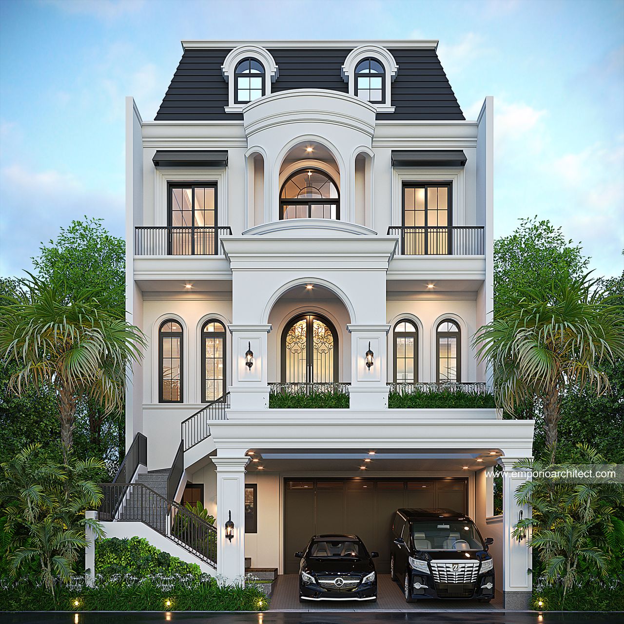 Mr. FRK 1658 Classic Modern House 3 Floors Design - PIK, Jakarta Utara ...