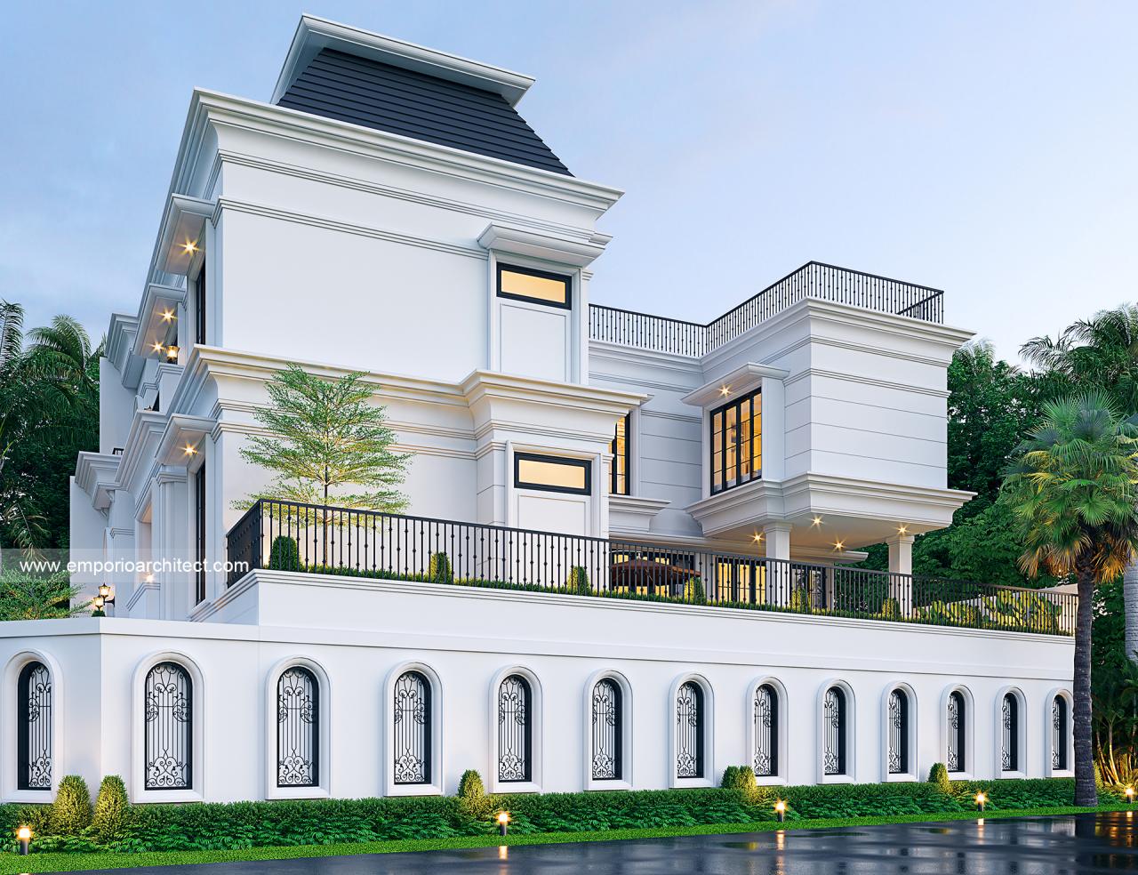 Mrs. TN IV 1292 Classic Modern House 3.5 Floors Design - Jakarta ...