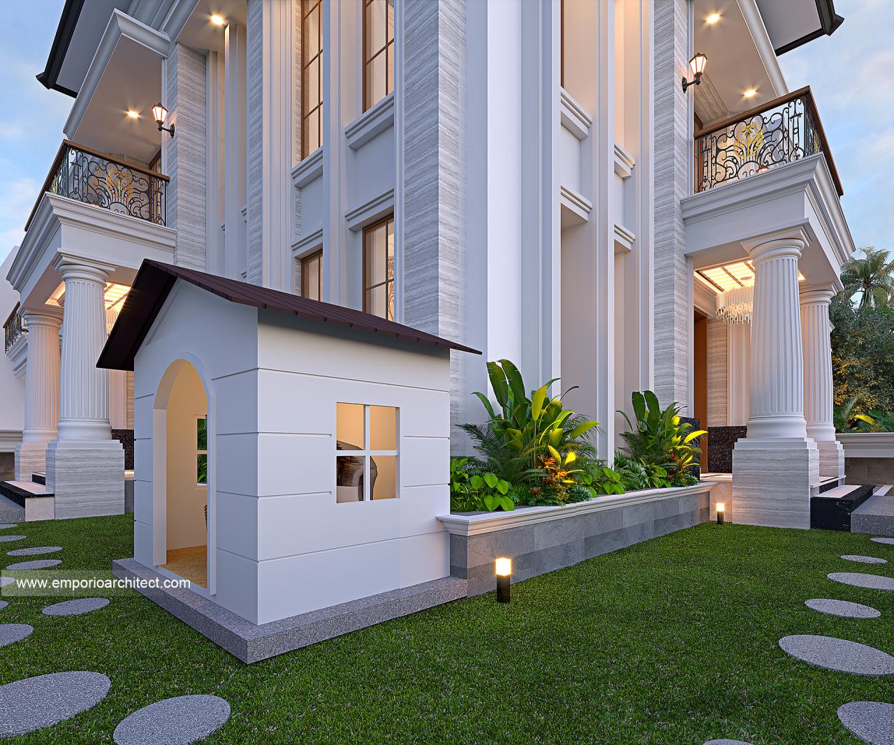 Desain Tampak Detail Hook Rumah Klasik Modern 3.5 Lantai Bapak SRT di ...