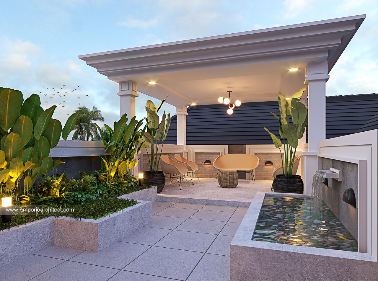 Desain Detail Rooftop Rumah Klasik Modern 3.5 Lantai Bapak SRT di ...