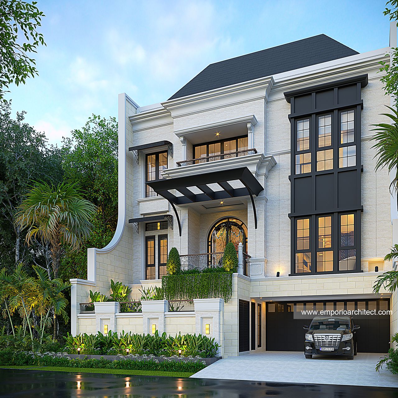 Mrs. GYT 1697 Classic Modern House 4 Floors Design - Jakarta 36092 ...