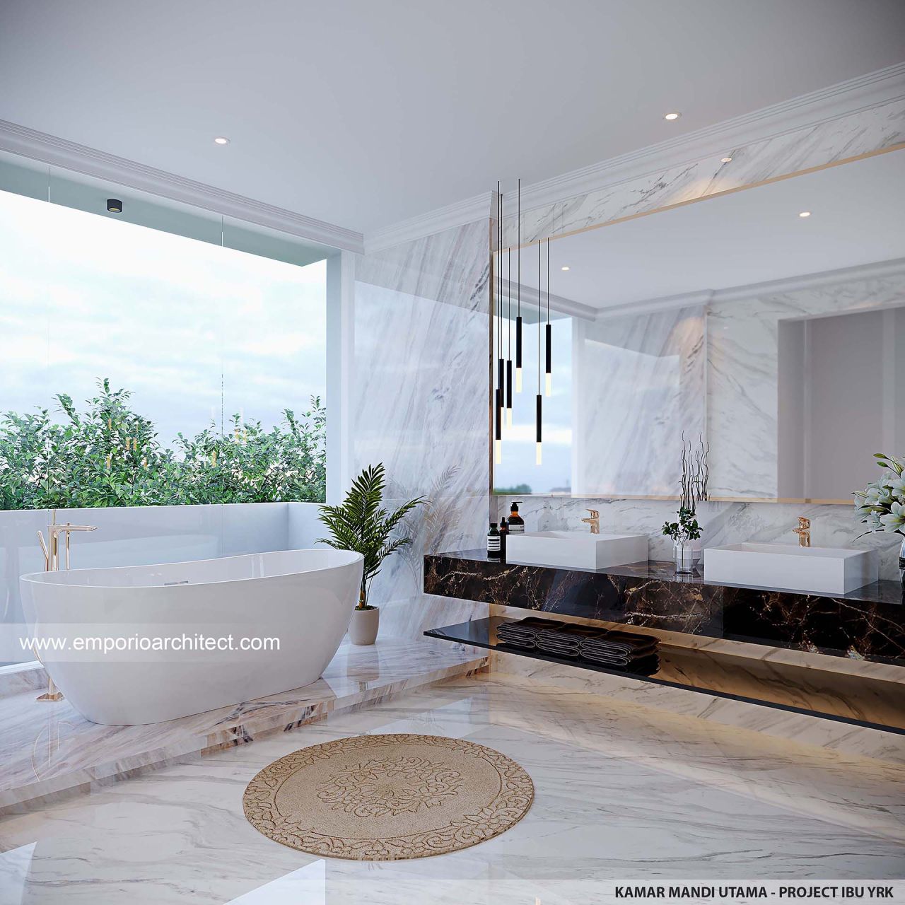 Mrs. YRK 1698 Classic Modern House 4 Floors Design - Menteng, Jakarta ...