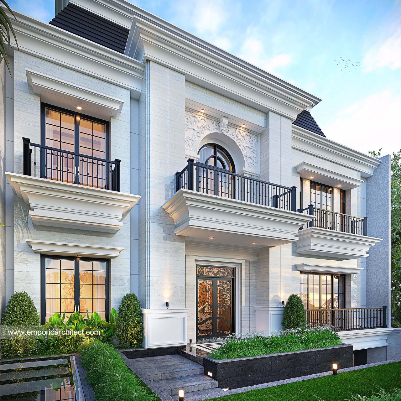 Mrs. YRK 1698 Classic Modern House 4 Floors Design - Menteng, Jakarta Selatan 36285 - Balcony Design