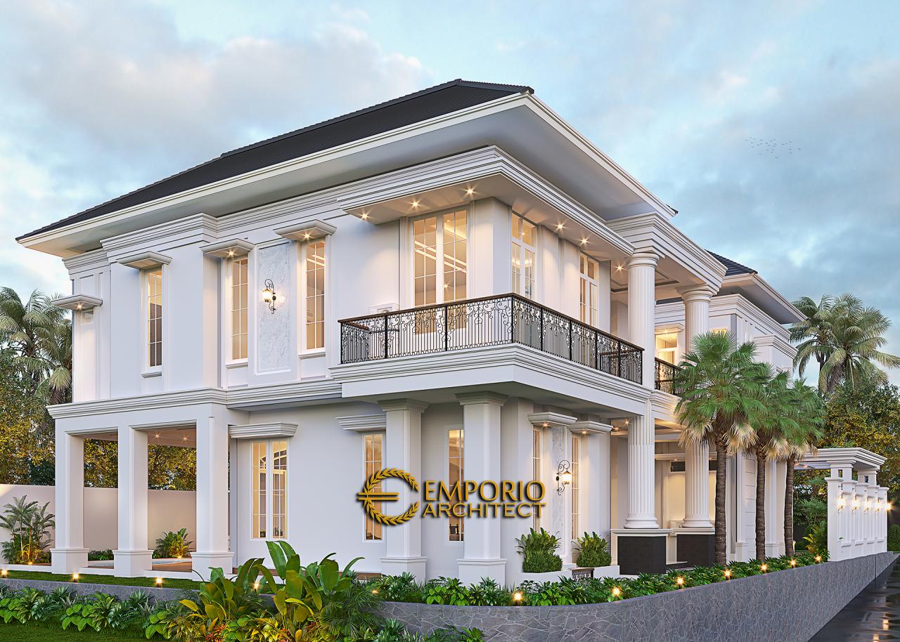 Desain Tampak Samping Rumah Mediteran 2 Lantai Bapak Datuk Sabri di ...