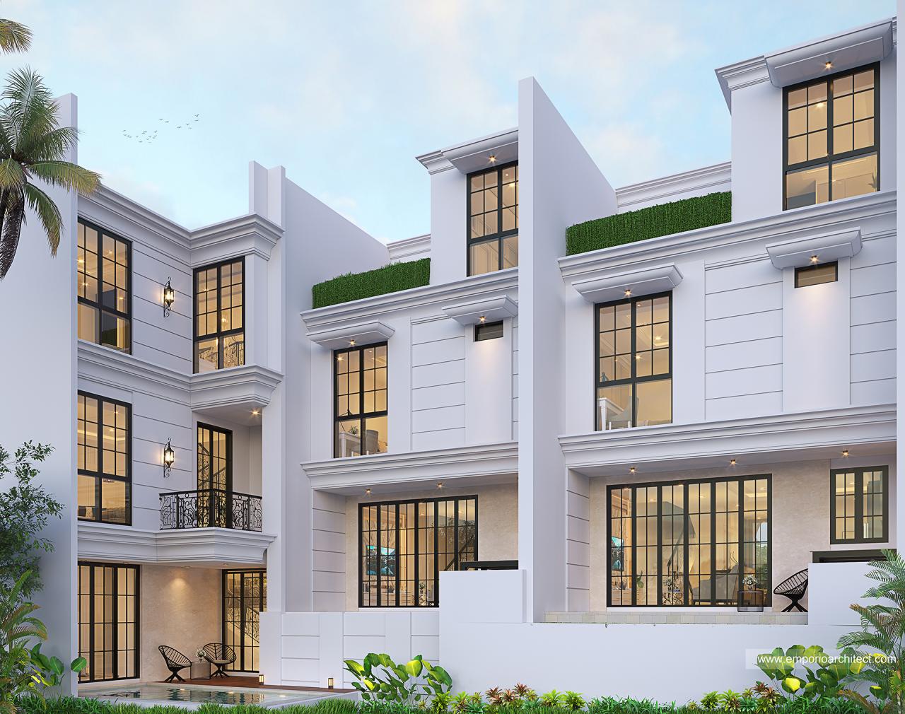 3 Units of Mr. FRM 1325 Mediterranean House 2.5 Floors Design - Jakarta ...