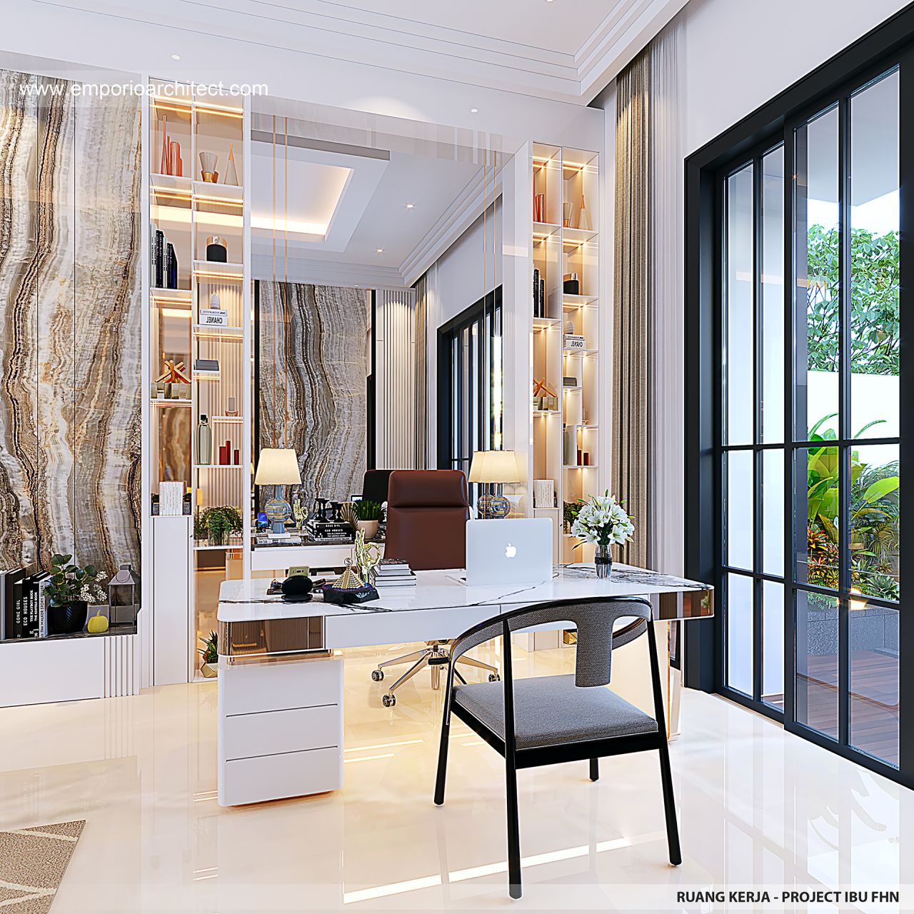 Mrs. FHN 1703 Mediterranean House 3 Floors Design - Bintaro, Jakarta Selatan 36221 - Interior Design