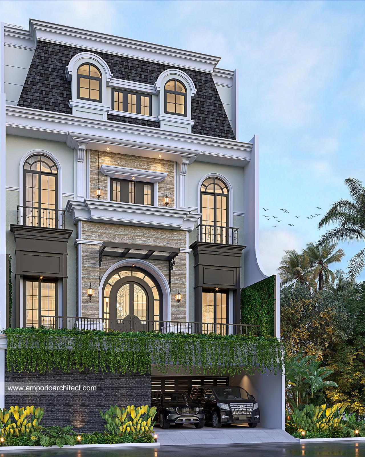 Mrs. MDI 1441 Mediterranean Wisma Investindo House 3.5 Floors Design ...
