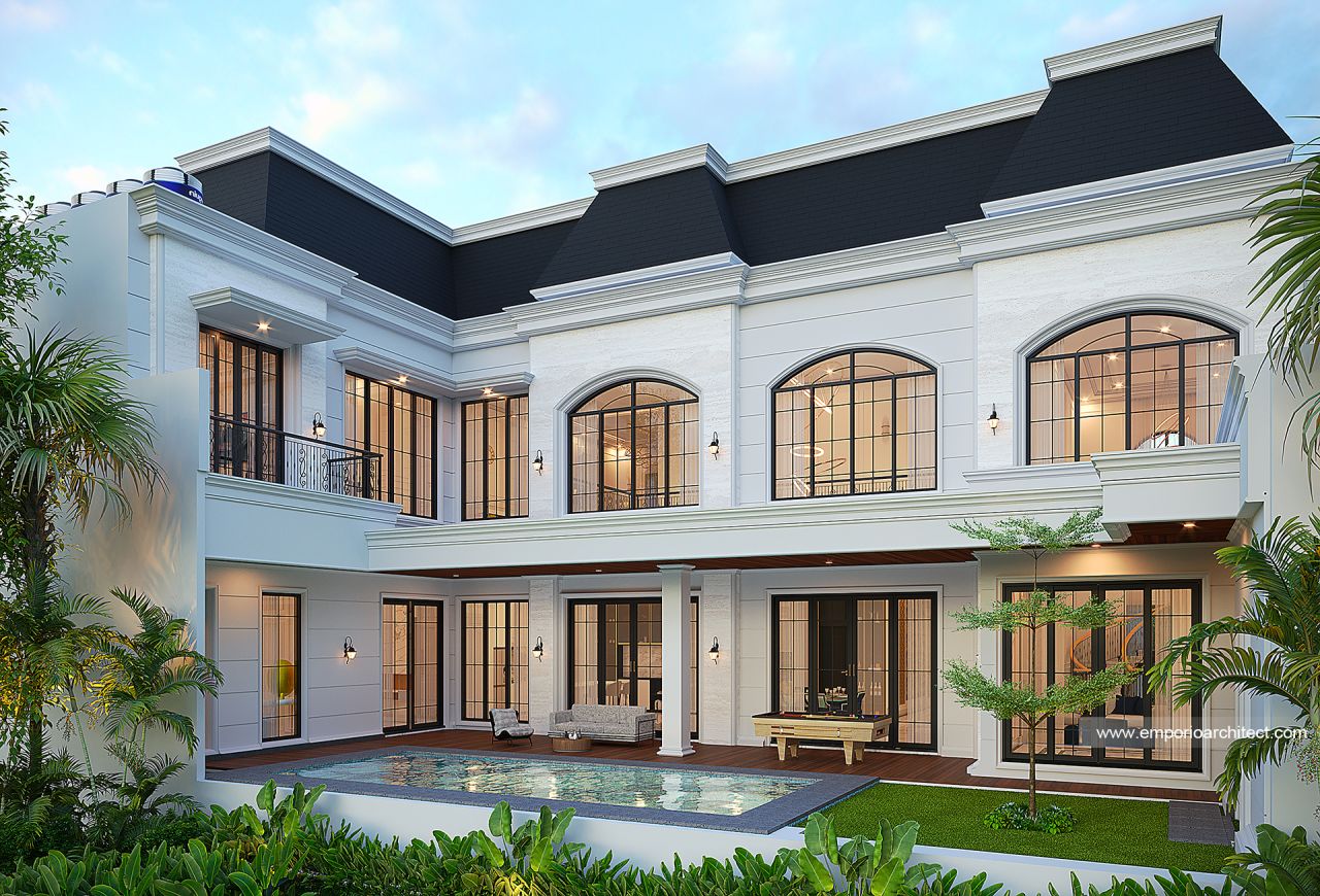 Mr. SML Mediterranean Classic House 2 Floors Design - Sidoarjo, Jawa ...