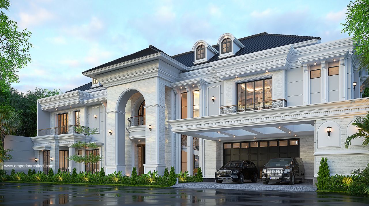 Mrs. YN 1950 Mediterranean Classic House 2 Floors Design - Jakarta ...