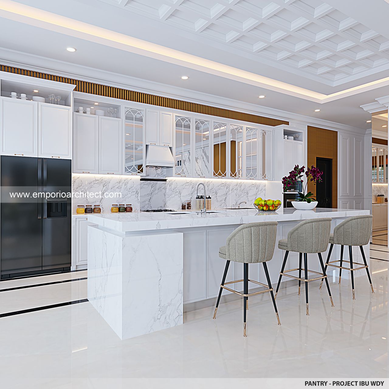 Mrs. WDY 2182 Mediterranean Classic House 3 Floors Design - Bekasi ...