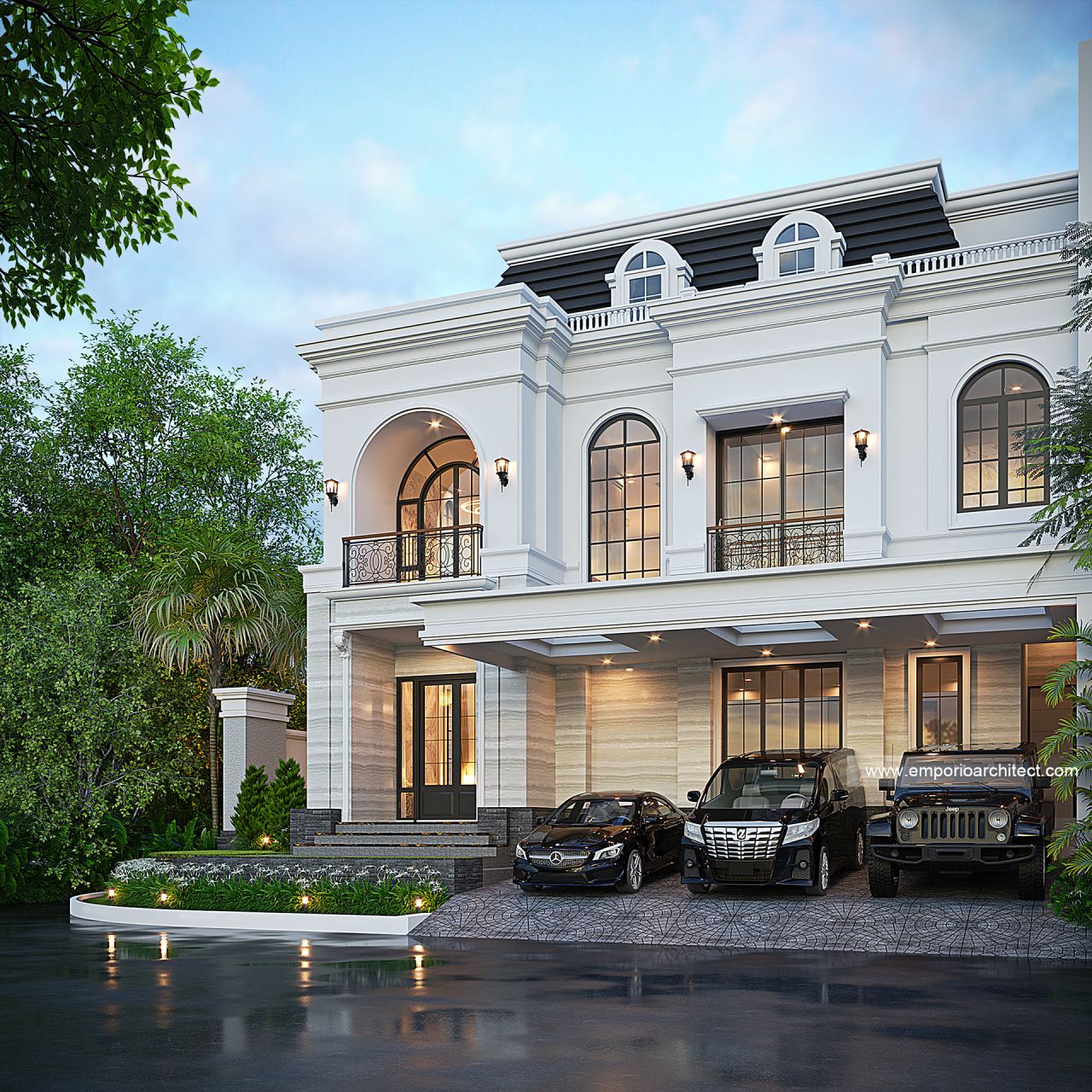 Mr. EBN 1928 Mediterranean Classic House 3 Floors Design - Tangerang ...