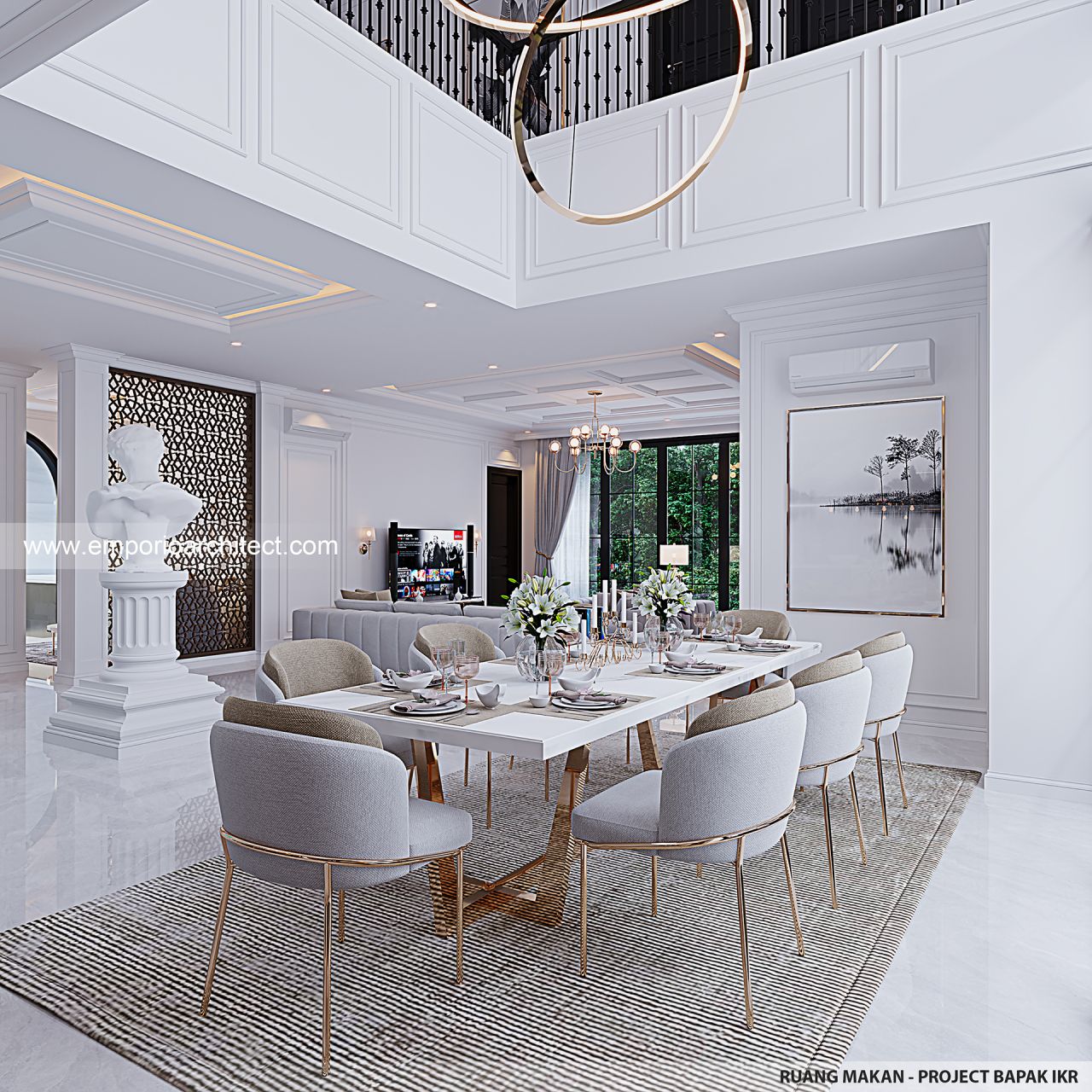 Mr. IKR Mediterranean Classic House 3 Floors Design - Jakarta 48842 ...