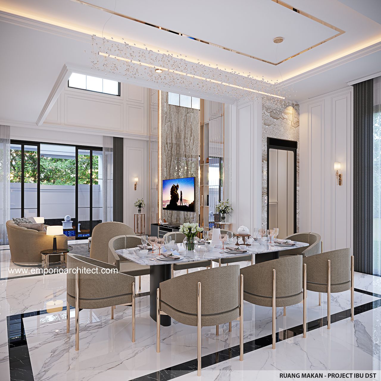 Mrs. DST 2112 Mediterranean Classic House 3 Floors Design - Tangerang ...
