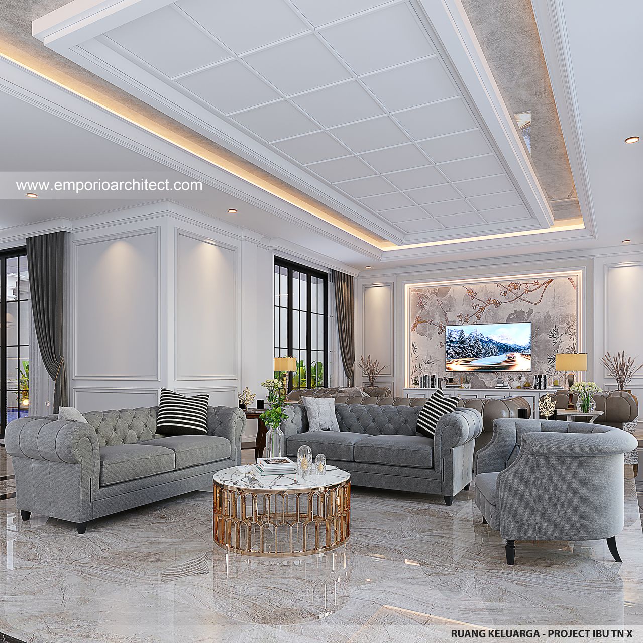 Mrs. TN X Mediterranean Classic House 3 Floors Design - Jakarta Selatan ...