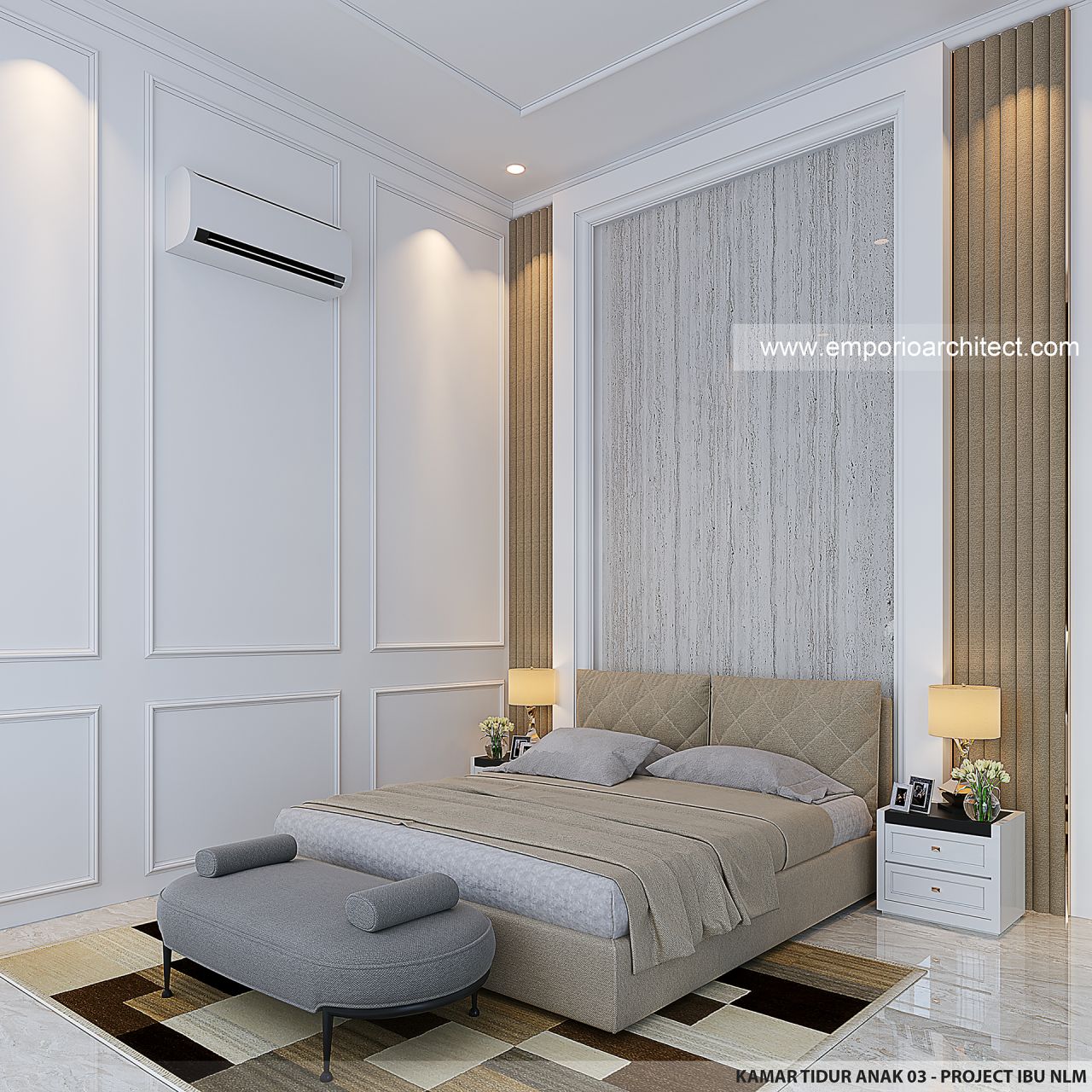 Mrs. NLM Mediterranean Classic House 3 Floors Design - Bandar Lampung ...