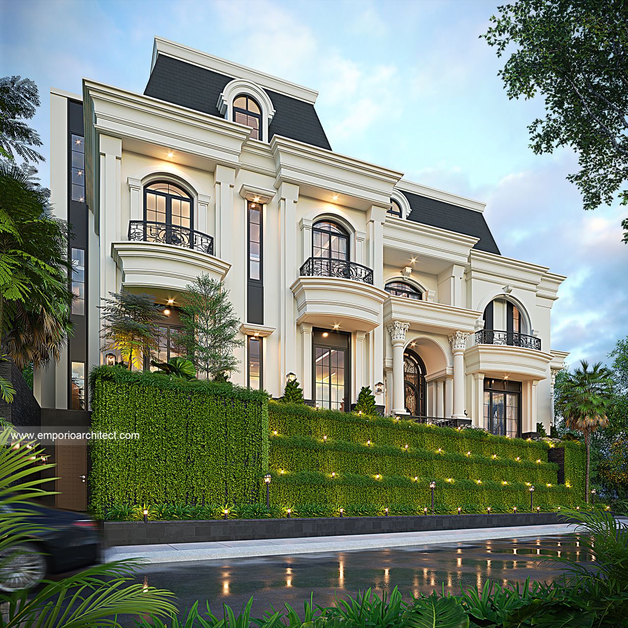 Mrs. STF and Mr. HDR Mediterranean Classic House 4 Floors Design - PIK ...