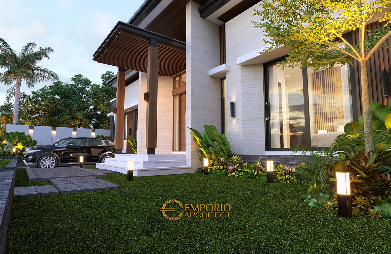 Desain Tampak Detail Depan Rumah Modern 1 Lantai Bapak Jeremia di ...